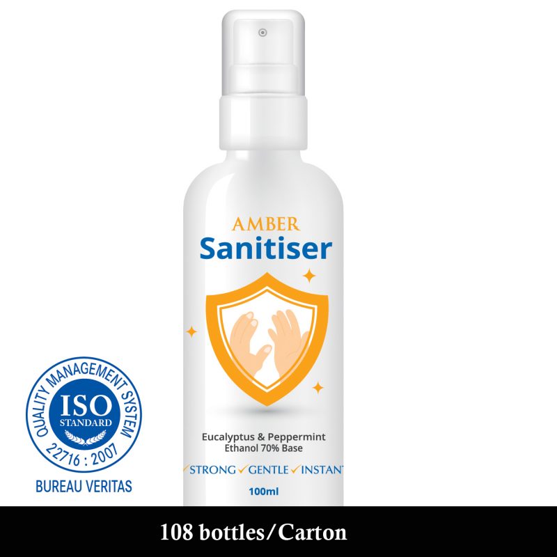 Amber Shield Hand Sanitiser (Spray, Carton) - AmberShield